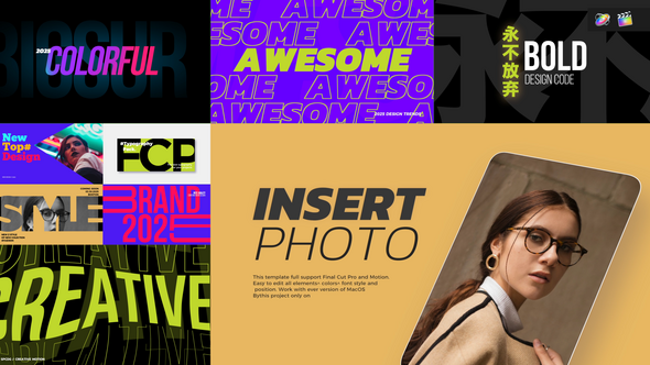 Promo Typography Final Cut Pro Apple Motion Templates Videohive